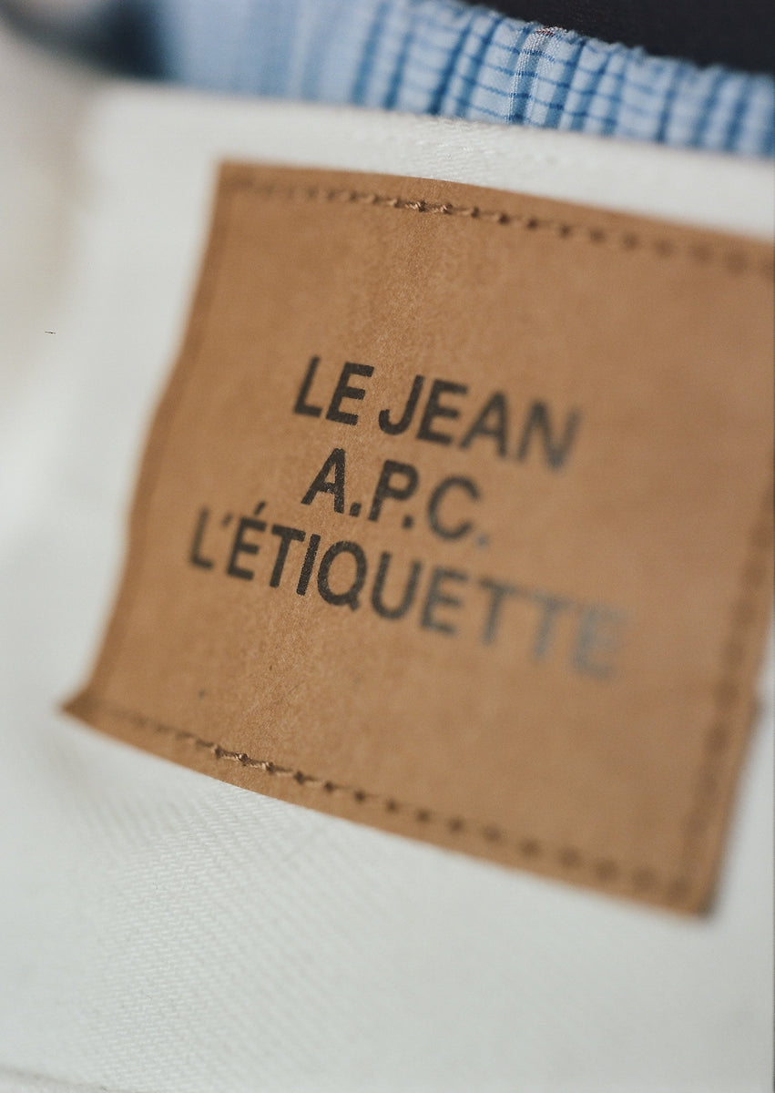Le Jean APC x L'Étiquette, blanc – L'ÉTIQUETTE
